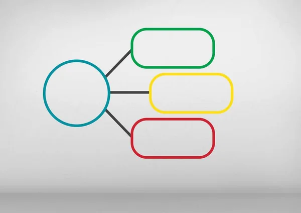 Colorful mind map over room background — Stock Photo © vectorfusionart ...