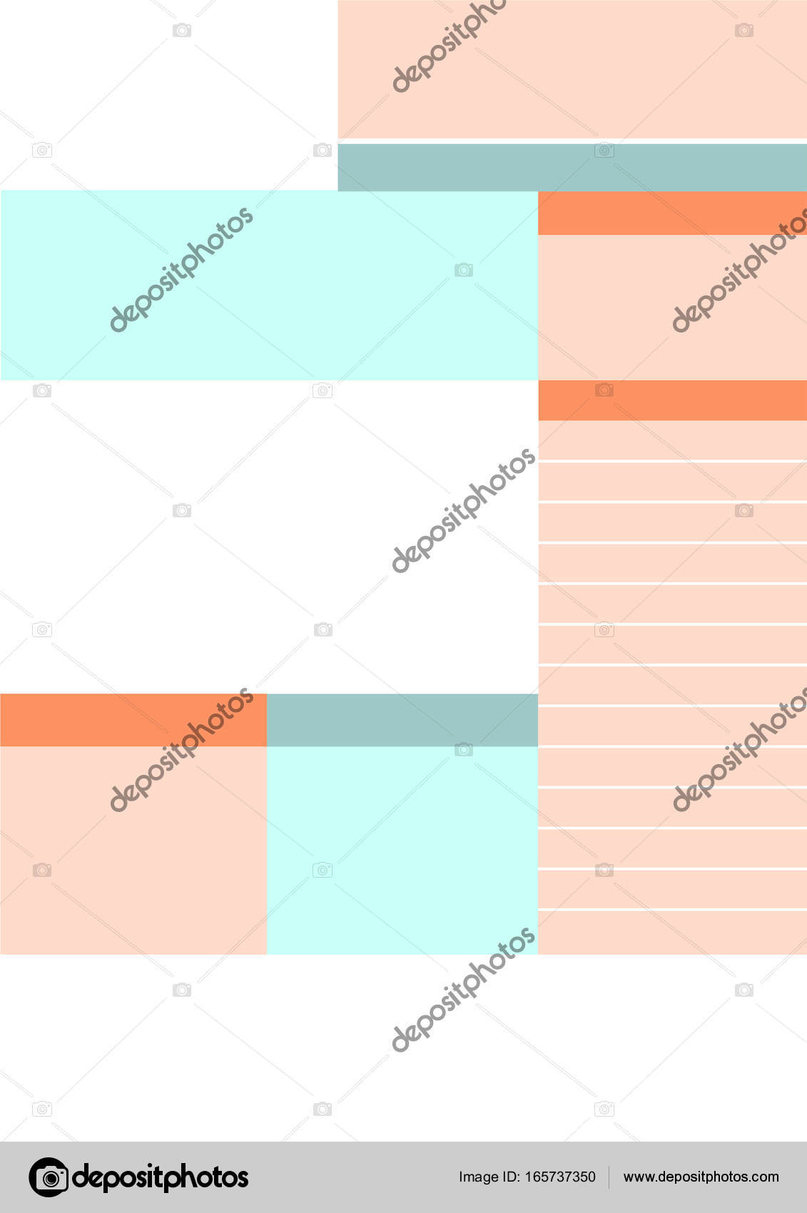 Daily planner template layout Stock Vector by ©vectorfusionart 165737350