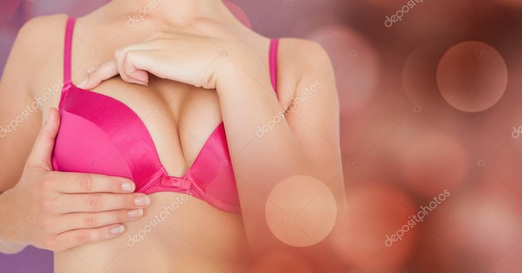 Mujer con c ncer de mama con destellos de transici n 2024