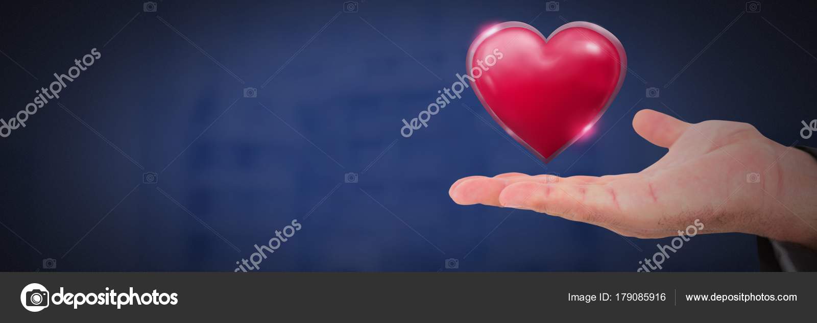 Digital Composite Open Hand Heart Stock Photo by ©vectorfusionart 179085916
