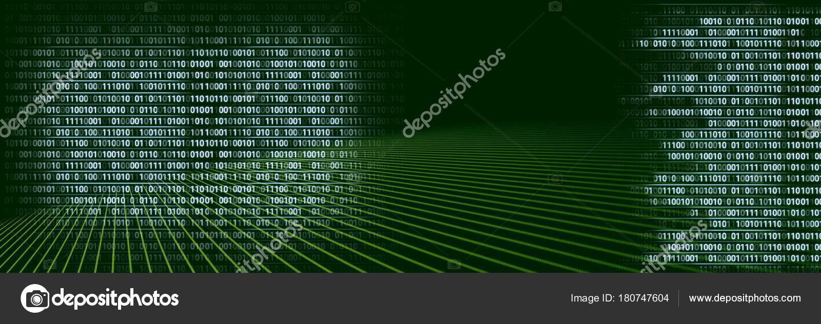 Digital Composite Code Binary Interface Green Background Stock Photo by ...