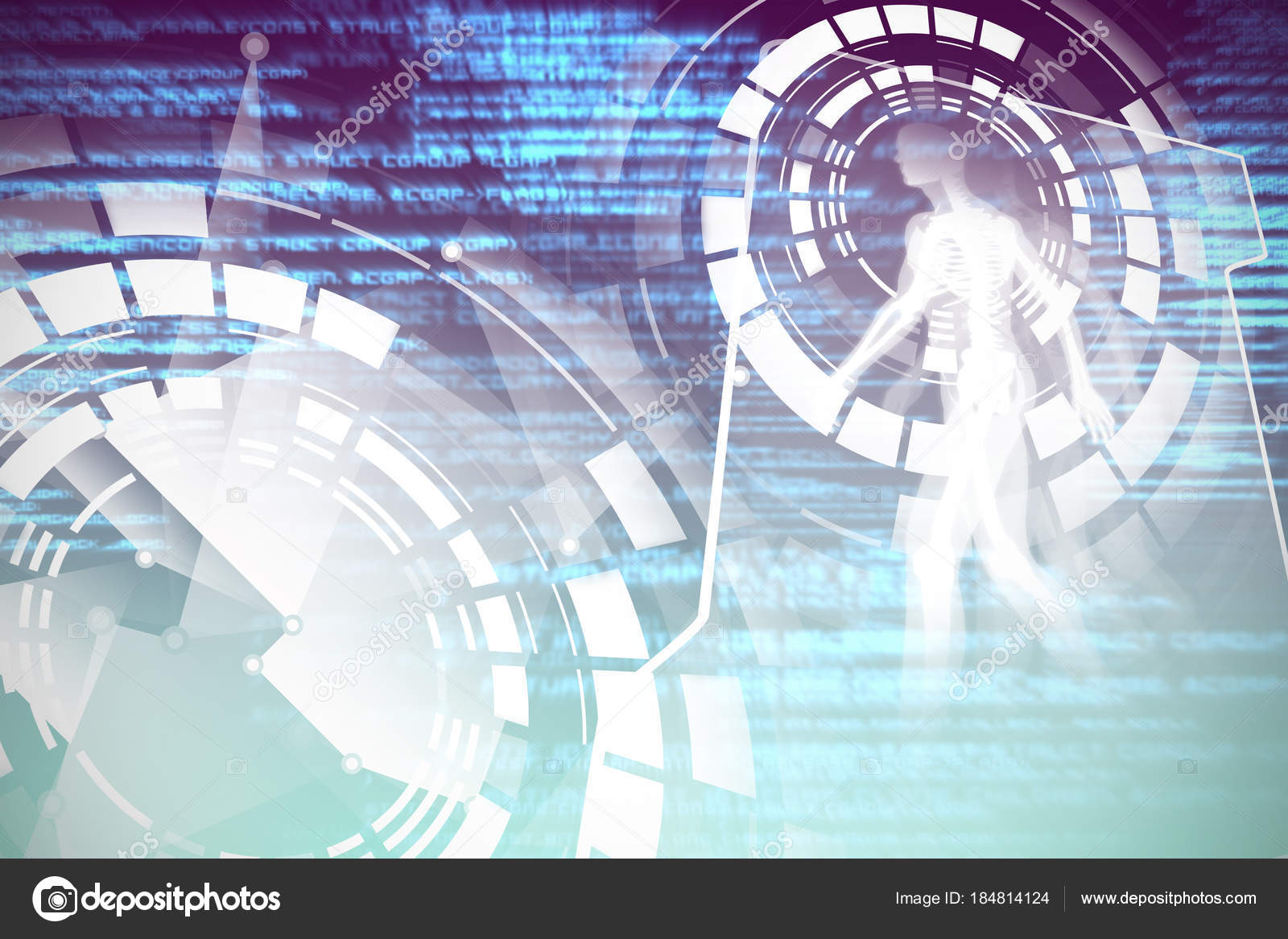 Human File Purple Blue Background — Stock Photo © vectorfusionart ...