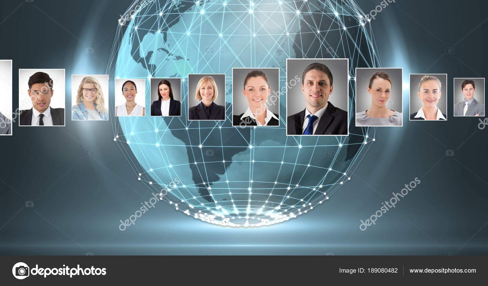 Digital Composite Portrait Profiles Different People World Stock Photo ...