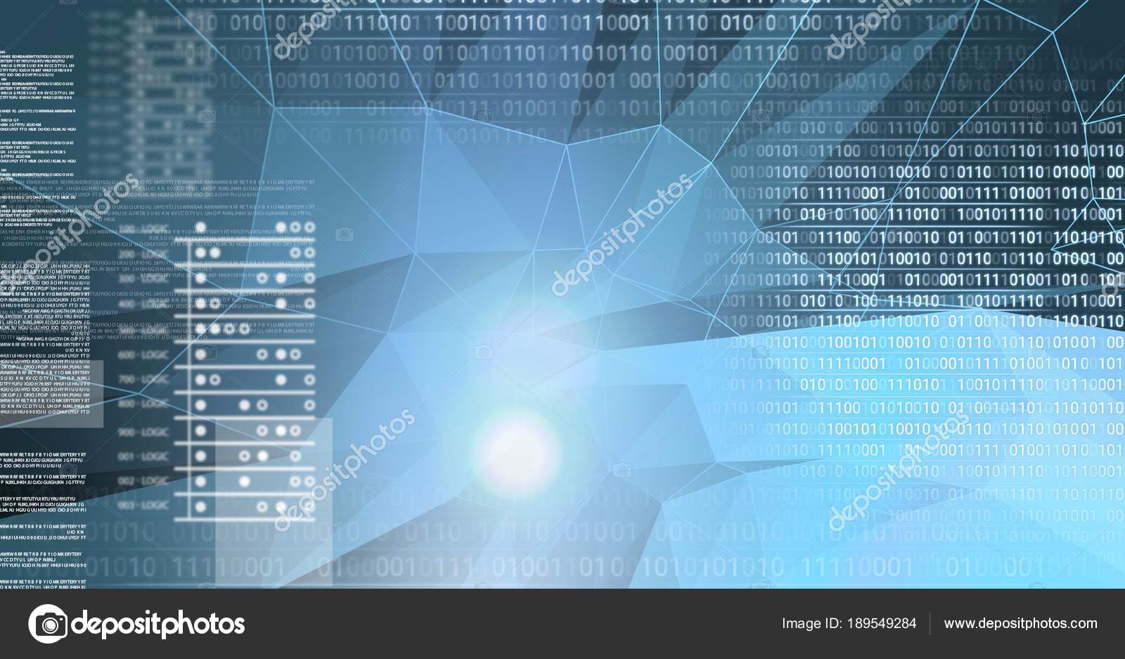 Digital Composite Digital Technology Glowing Interface — Stock Photo ...