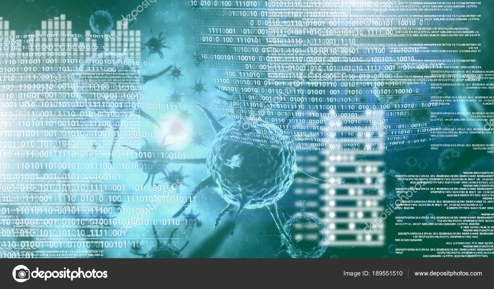 Digital Composite Digital Science Technology Glowing Interface Stock ...