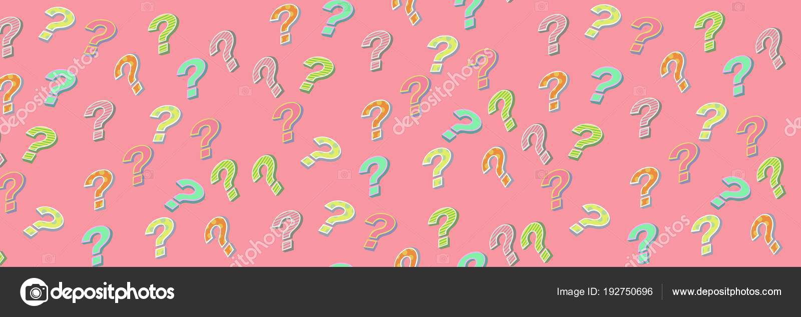 Digital Composite Colorful Funky Question Marks — Stock Photo ...