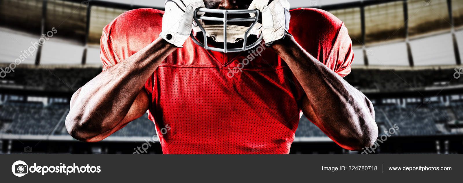 Football Player Front View