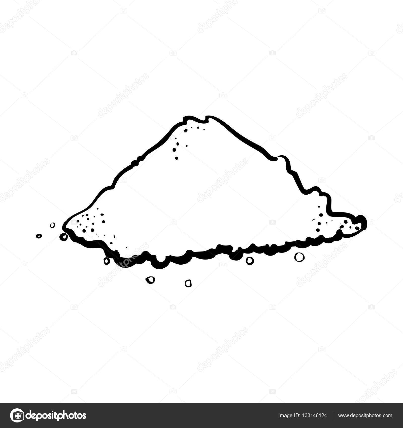 Outline pile salt culinary kitchen Stock Vector Image by ©djv #133146124