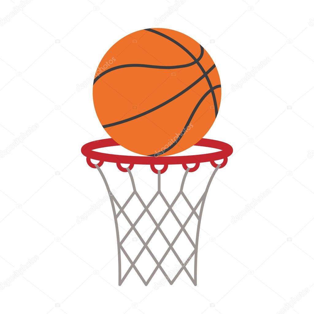 Ballon Panier Basket Score Tir — Image Vectorielle Djv © 138530656