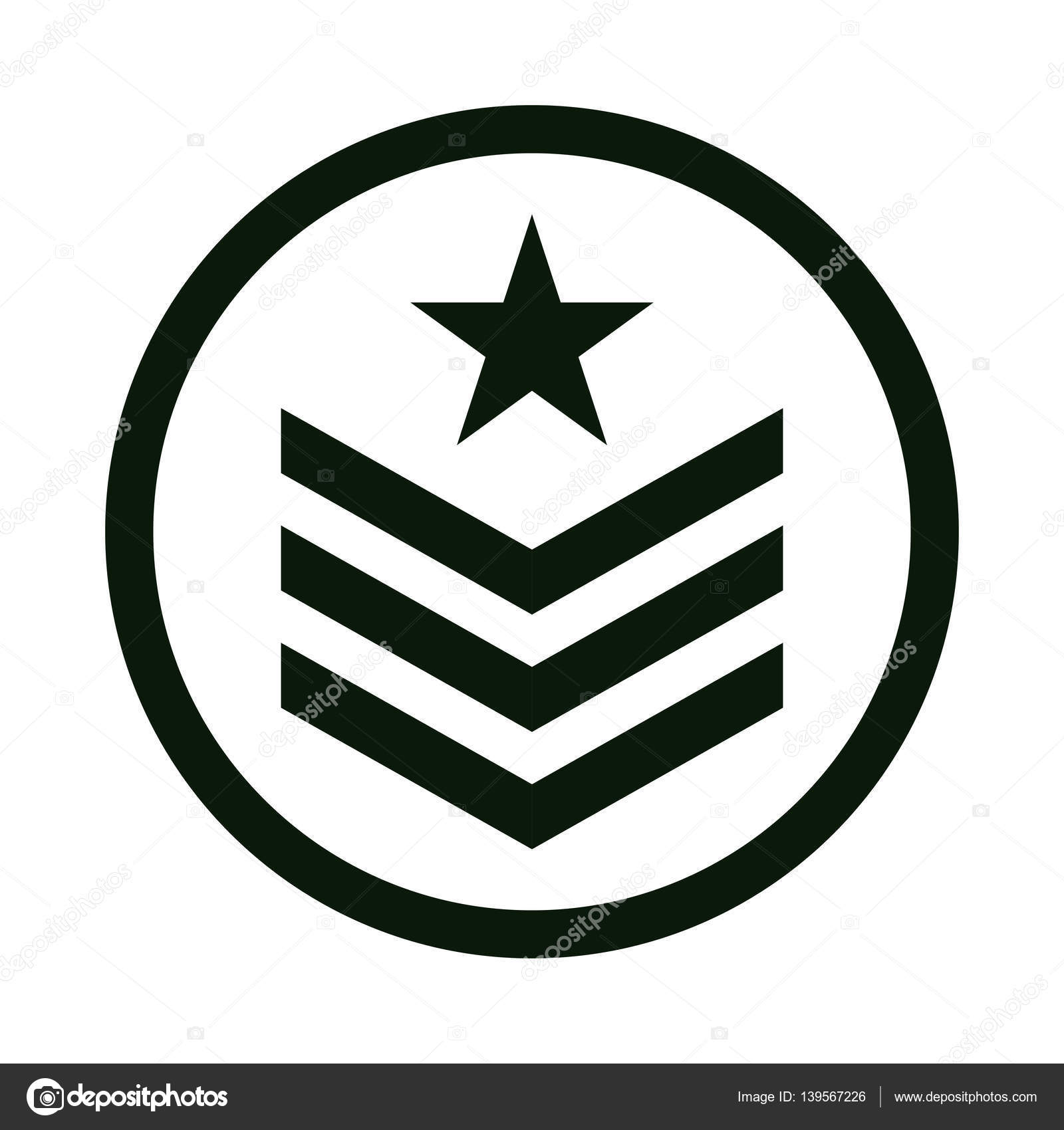 Military emblem icon image Stock Vector Image by ©djv #139567226