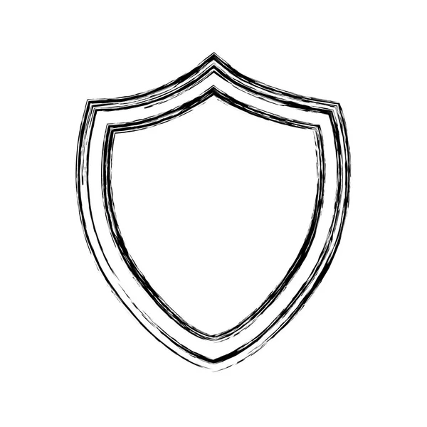 Shield Doodle Vector Icon Drawing Sketch Illustration Hand Drawn Line
