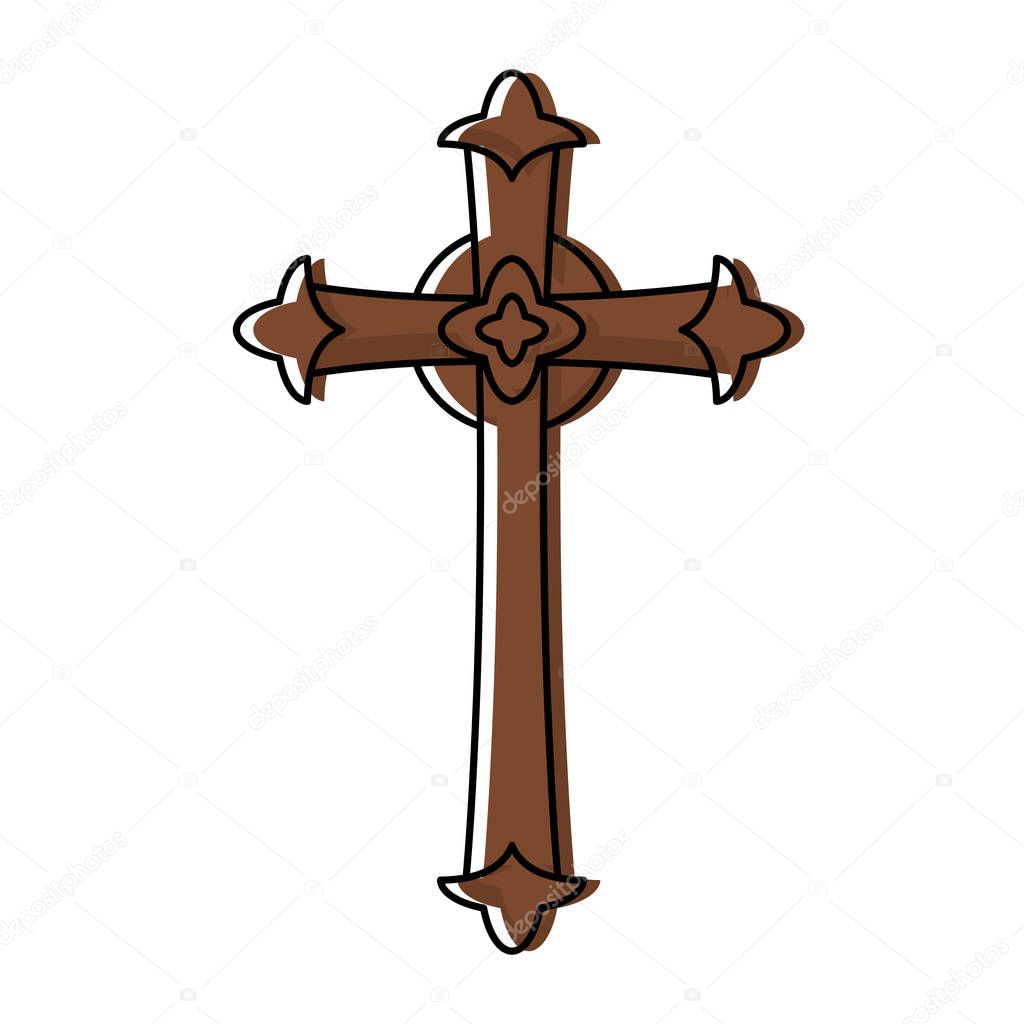 Imágenes: cruz catolica | Diseño de Cruz católica — Vector de stock ...