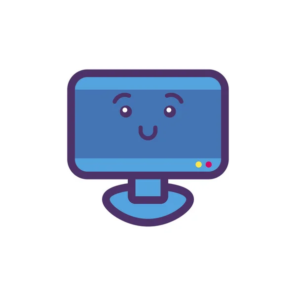 Japanese cute Kawaii character - computer icons set — Stock Vector ...