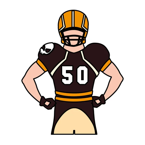 Football Lineman Cartoon