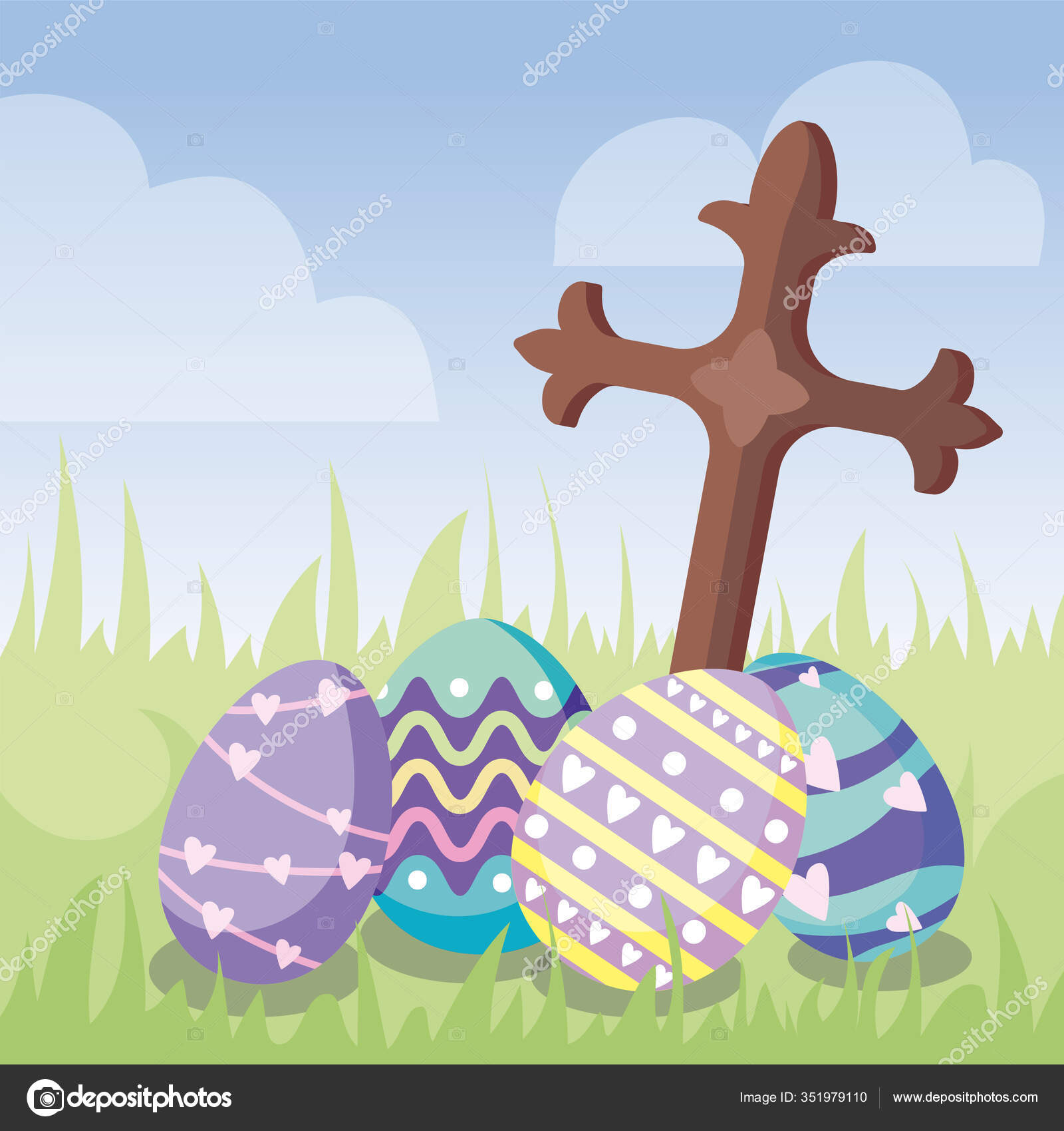 Easter Egg Cross