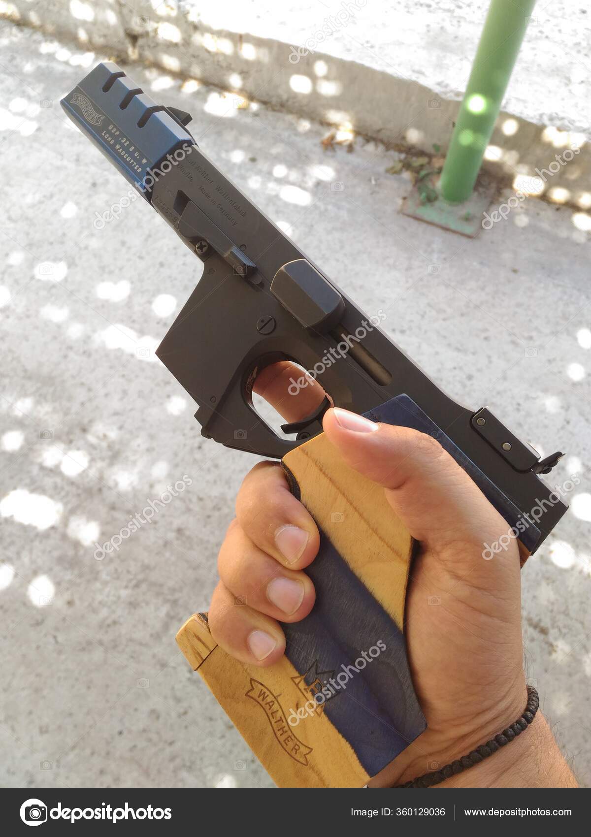 Gun Hand Weapons Dash Shooting Range Ammunition Armament Greeks — Stock ...