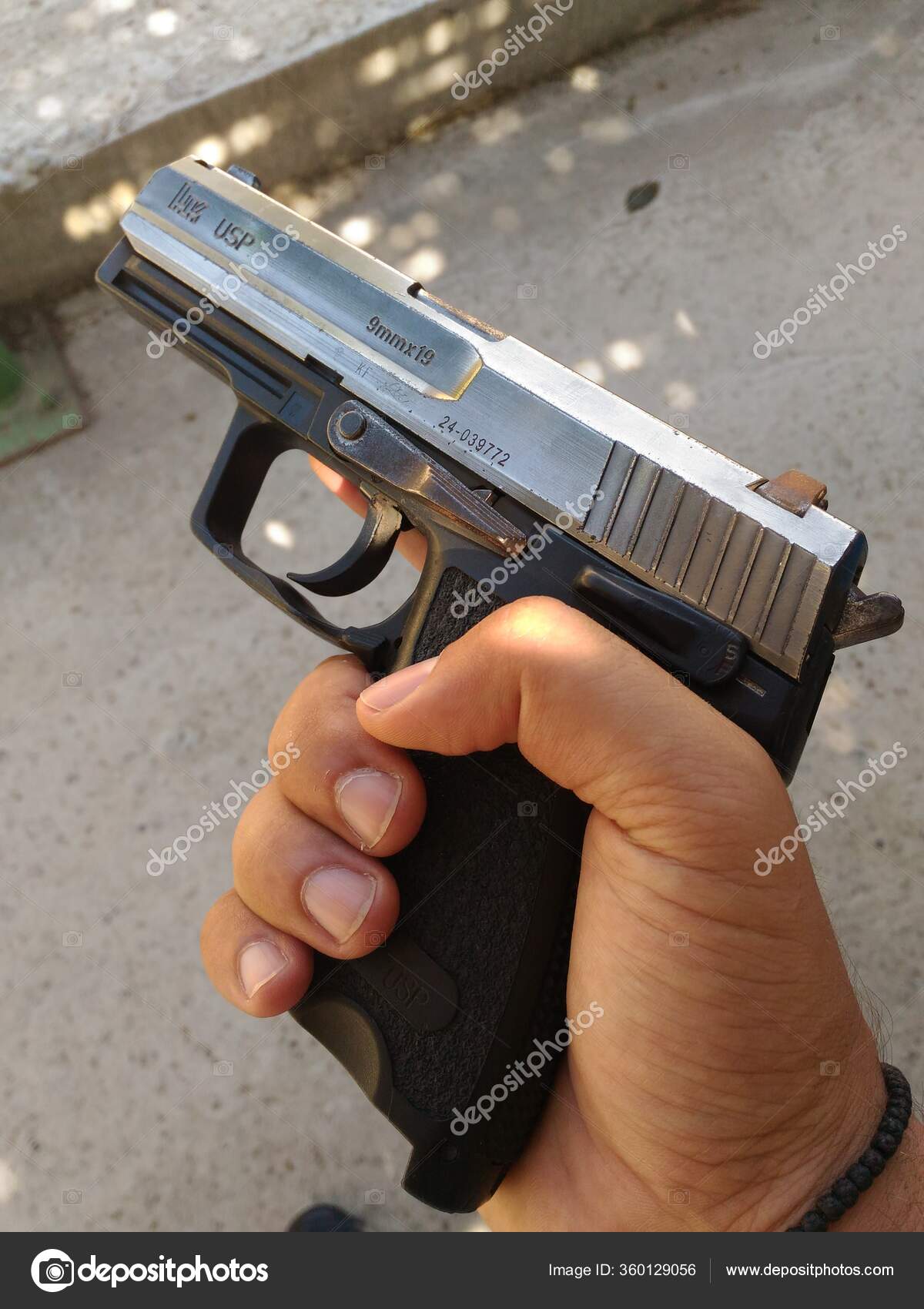 Gun Hand Weapons Dash Shooting Range Ammunition Armament Greeks — Stock ...