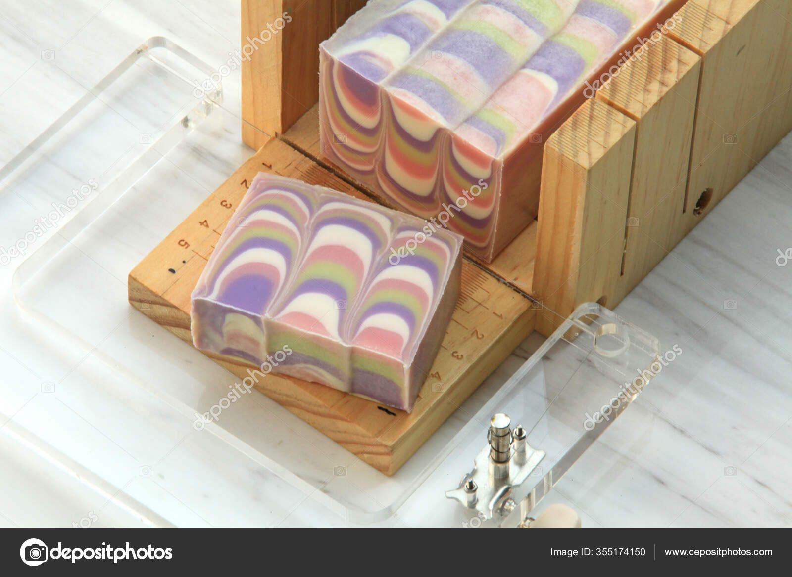 Block Pretty Pastel Coloured Soap Display — Stock Photo © choyyin@gmail ...