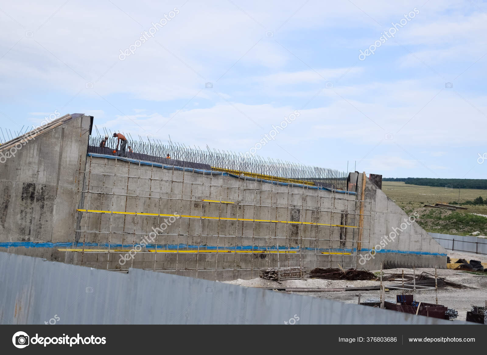 Reinforced Concrete Construction Road Junction Road Construction ...