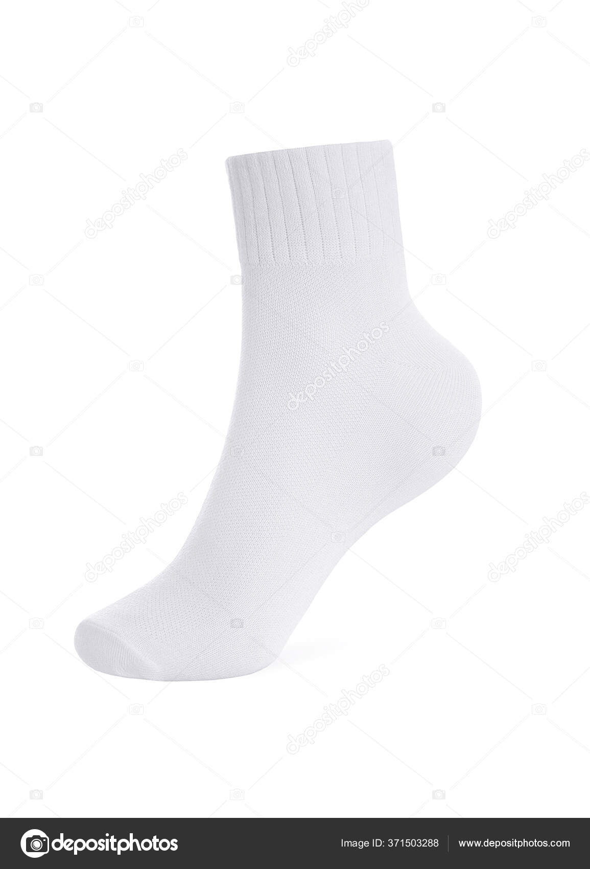 Blank White Socks Design Mockup Isolated Clipping Path Pair Sport ...