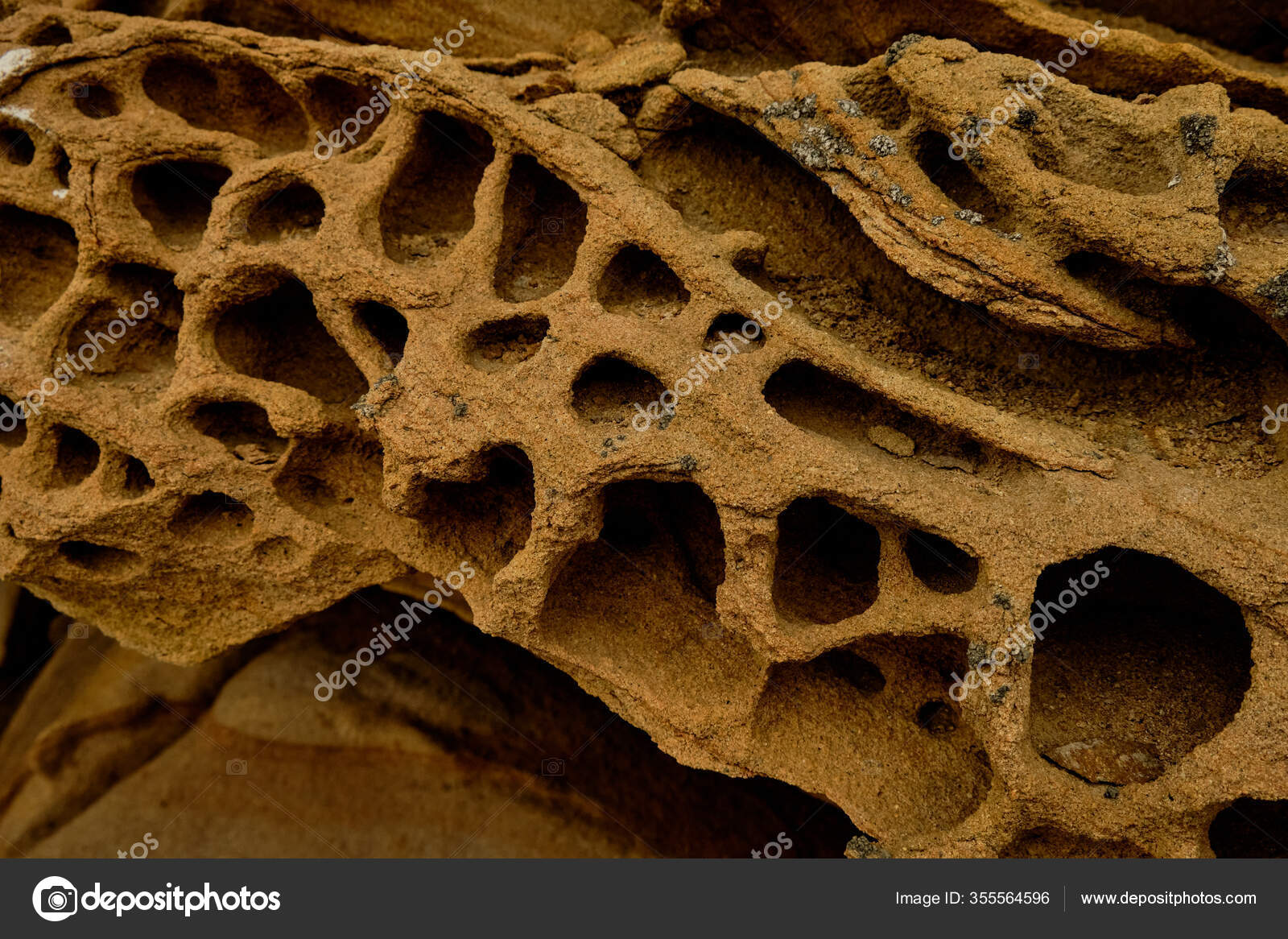 Limestone Rock Cliffs Rocks Full Holes Weathering Erosion Weathered ...
