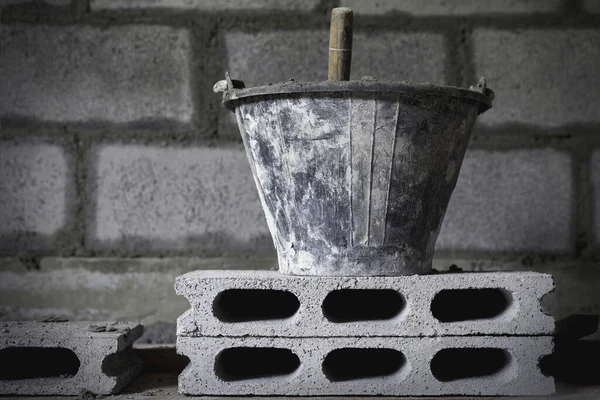 Concrete block construction Stock Photos, Royalty Free Concrete block ...