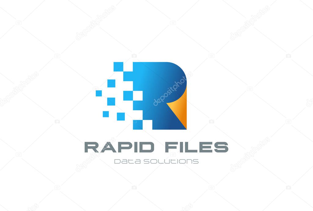 Fast Speed Digital Documents Logo — Stock Vector © Sentavio #125547872