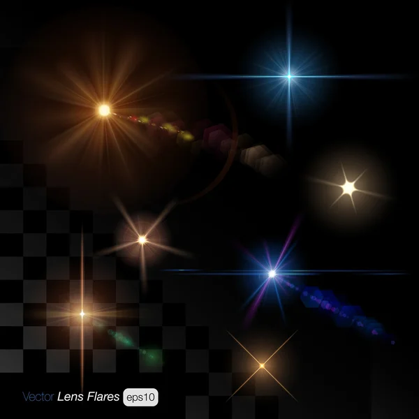 Lens flares creative multicolor template. Stock Vector Image by ...