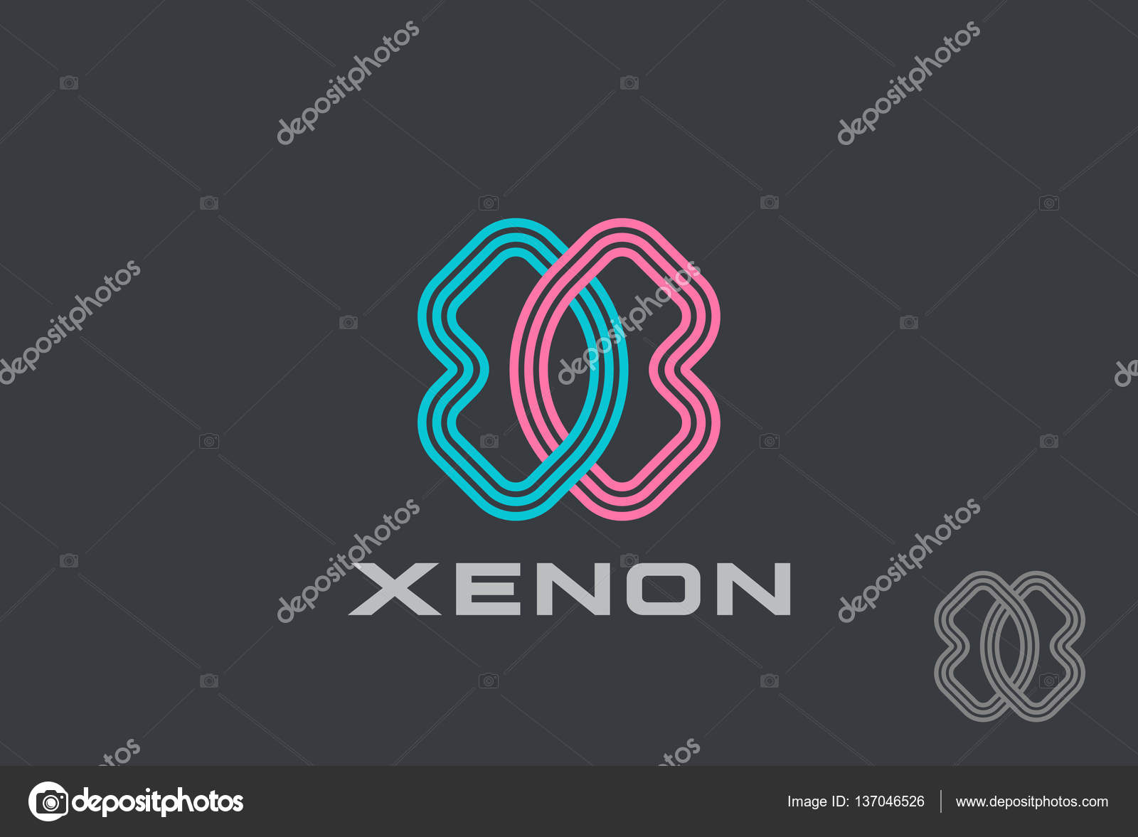 Xenon business logo Stock Vector by ©Sentavio 137046526