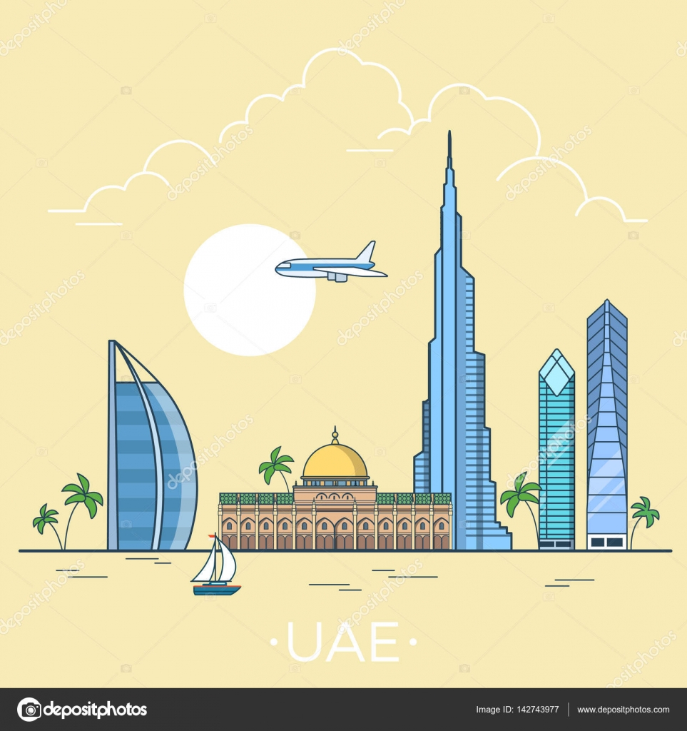 UAE United Arab Emirates country ⬇ Vector Image by © Sentavio | Vector ...