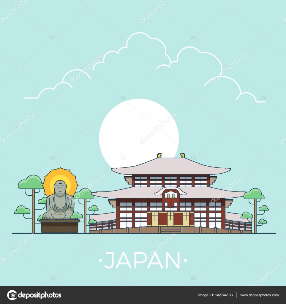 Japan country design template. Stock Vector Image by ©Sentavio #142744133