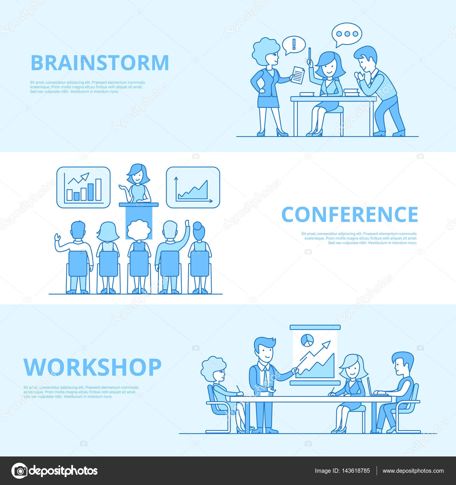 Business team around table Stock Vector Image by ©Sentavio #143618785