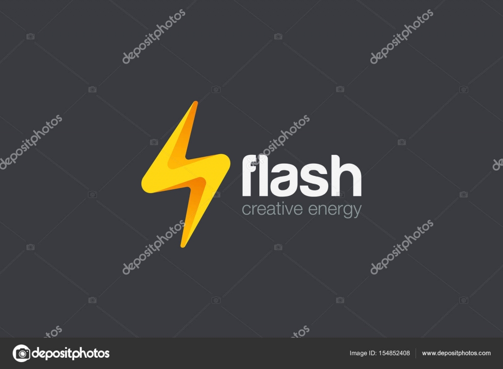 Flash thunderbolt Power Logo Stock Vector Image by ©Sentavio #154852408