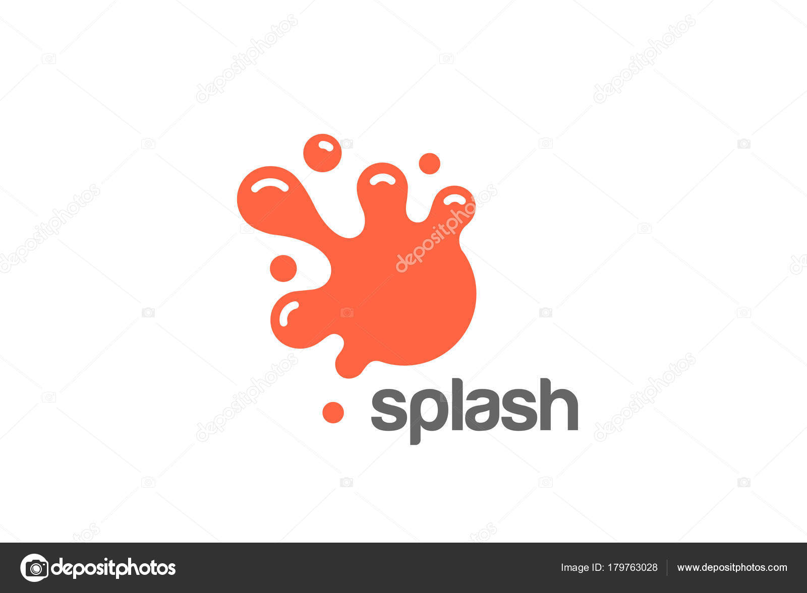Splash Liquid Juice Water Drink Logo Design Vector Template Stock ...