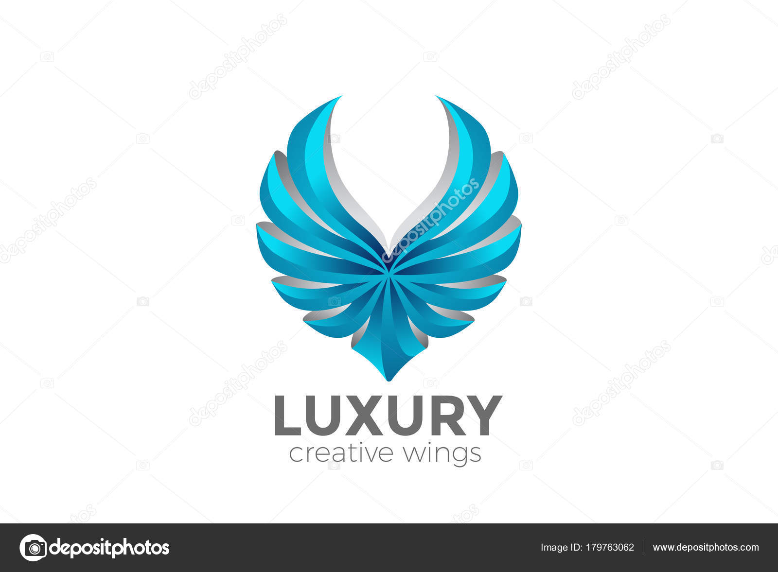 Eagle Wings Logo Design Vector Template Stock Vector Image by ©Sentavio ...