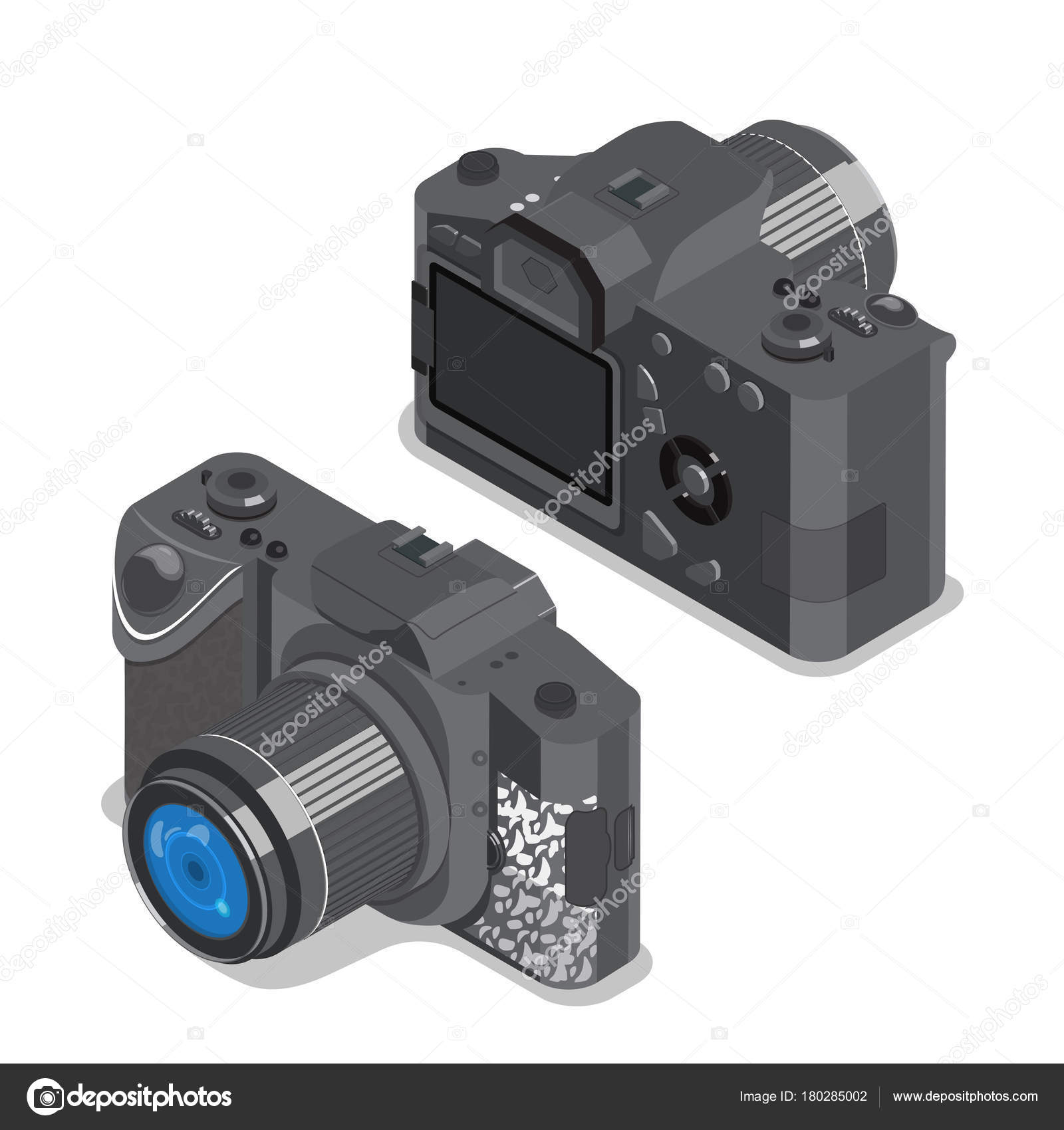 Camera Back View Vector