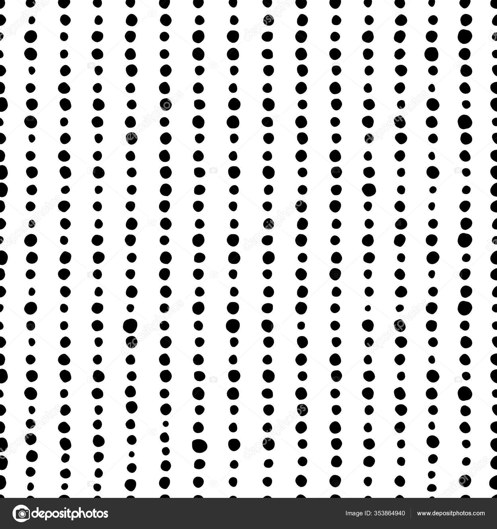 Seamless Pattern Vertical Lines Black Circles Different Sizes Shapes ...
