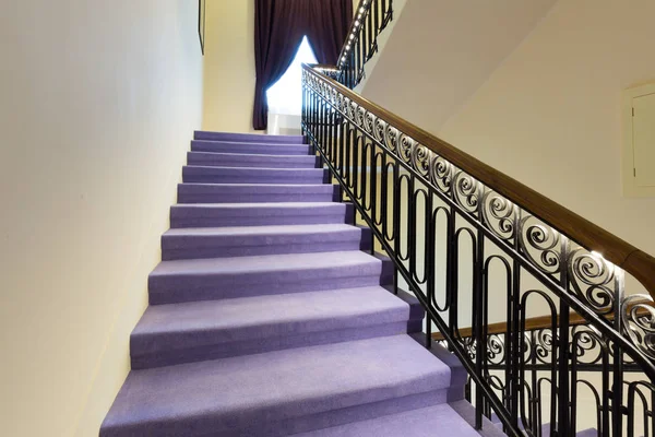 Apartment building stairs design Stock Photo by ©rilueda 136823266