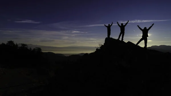 dawned at the summit of the mountains - Stock Image - Everypixel