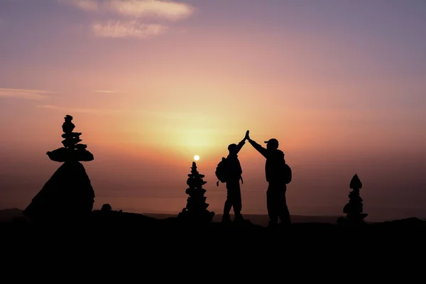 achieve with struggle spirit and team work - Stock Image - Everypixel