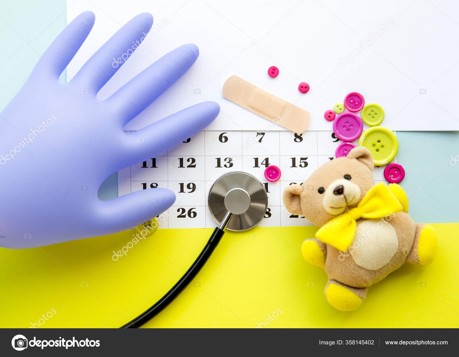 Children Doctor Appointment Date Number Concept Calendar Numbers Doctor ...