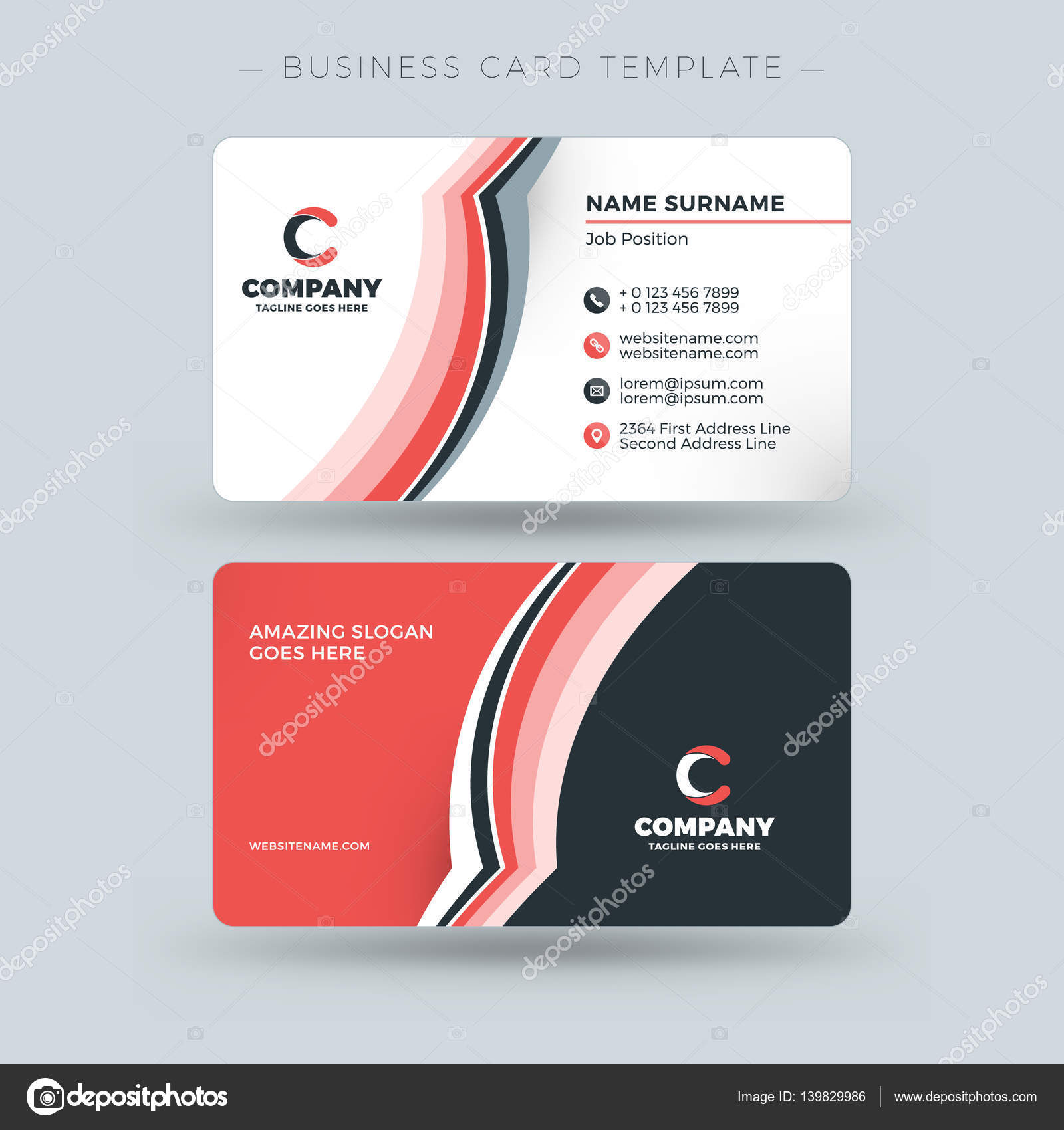 Two Sided Business Card Template