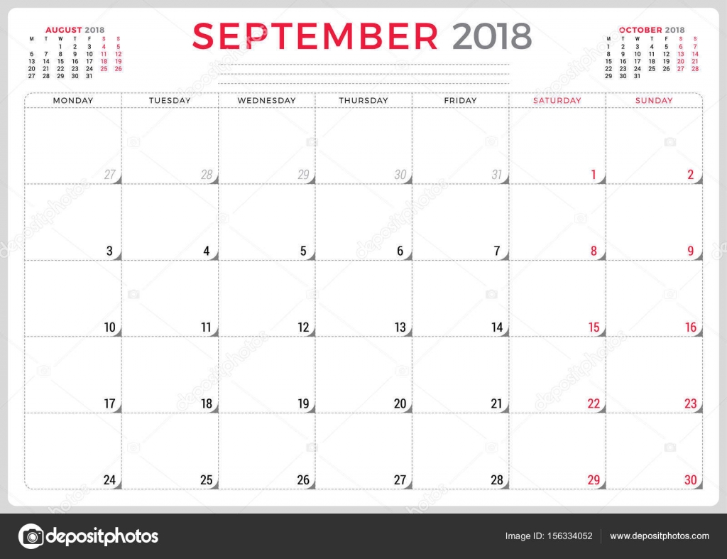Września 2018 r. Szablon projektu planner kalendarz. Tydzień rozpoczyna ... Września 2018 r. Szablon projektu planner kalendarz. Tydzień rozpoczyna ...