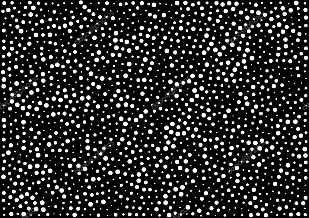 Abstract halftone random white dots vector horizontal pattern texture ...