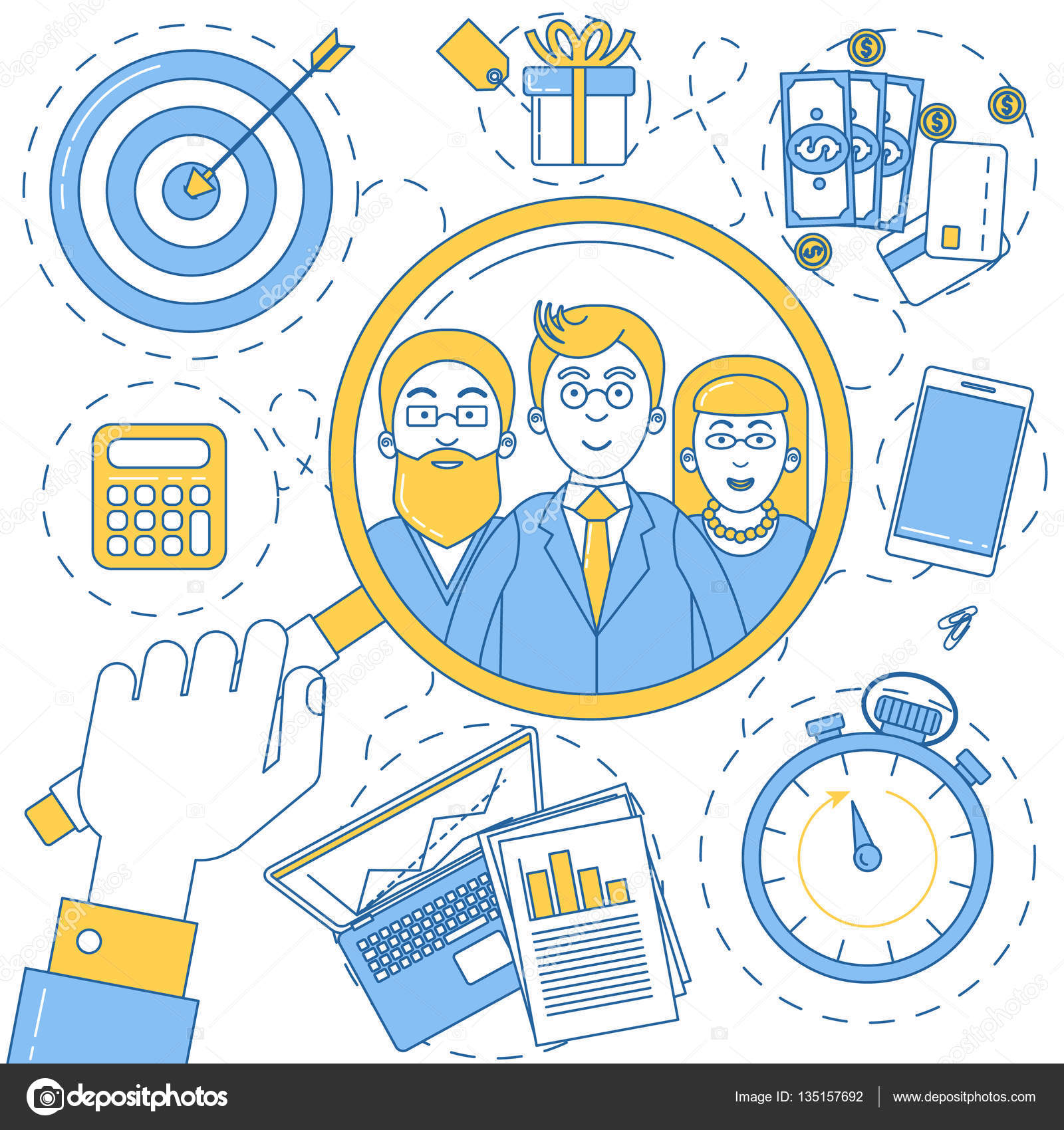 Target audience illustration Stock Vector Image by ©kali13 #135157692