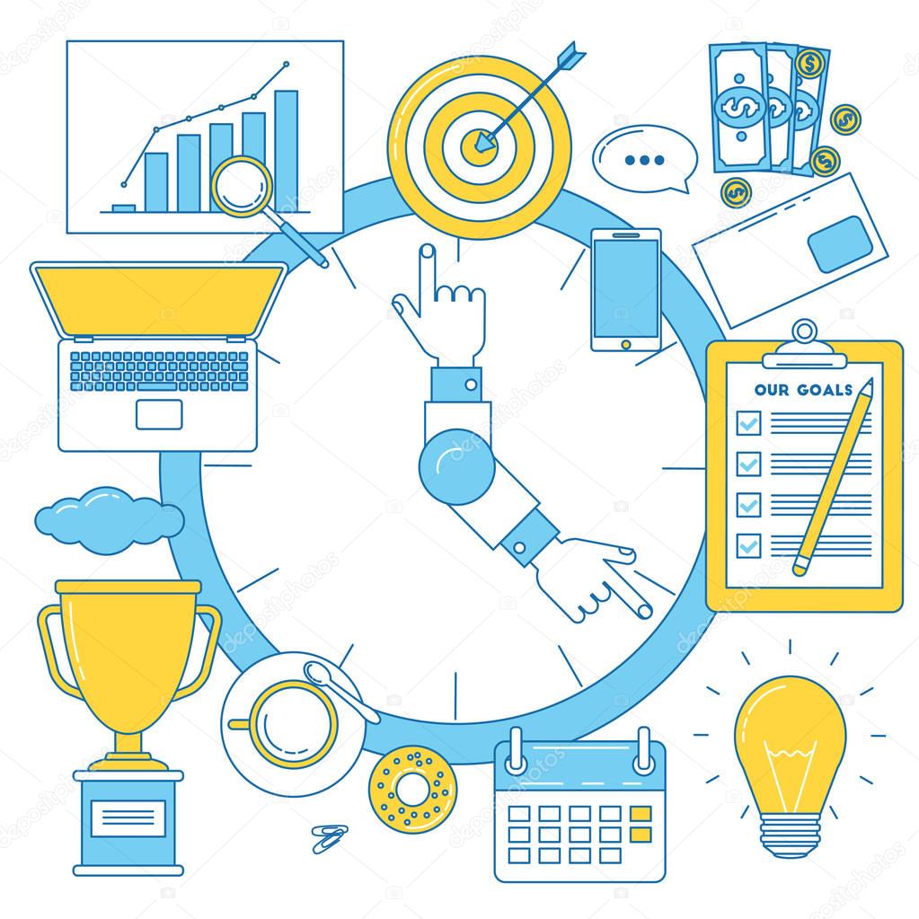 Ilustraci n de gesti n del tiempo 2024