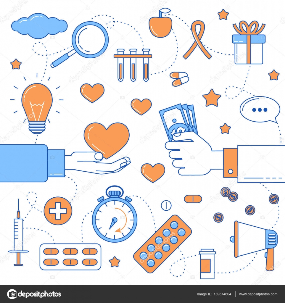 Charity and donation icons — Stock Vector © kali13 #139874604 Charity and donation icons — Stock Vector © kali13 #139874604