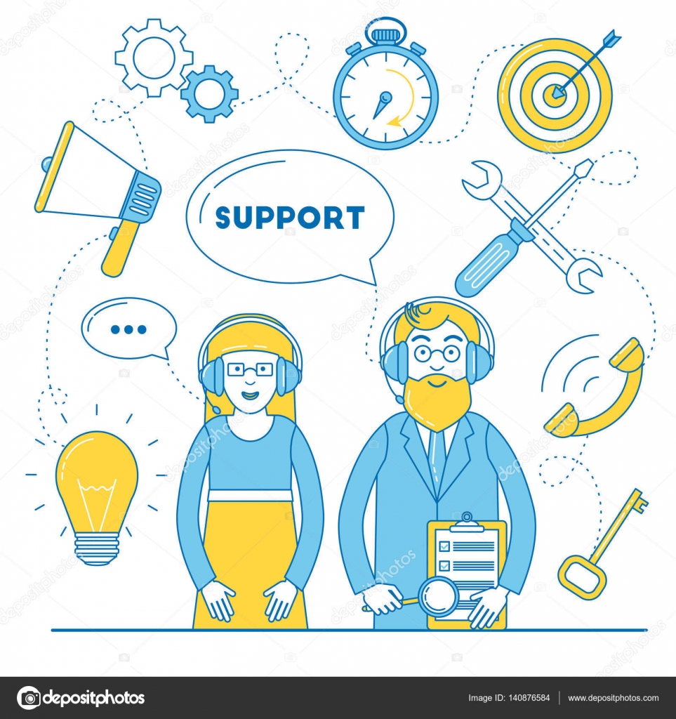 Technical support team Stock Vector Image by ©kali13 #140876584