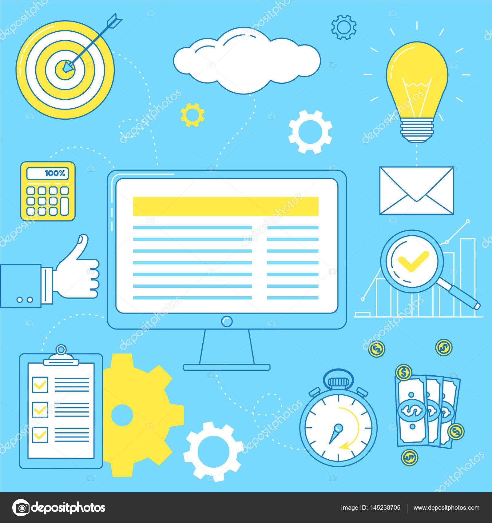 Project development illustration Stock Vector Image by ©kali13 #145238705