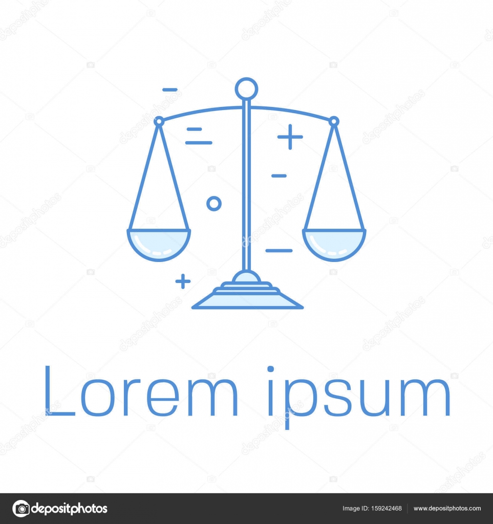 Balanza balanza azul y blanco Vector de stock por ©kali13 159242468